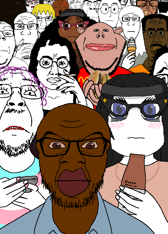 SoyBooru - Post 130263: angry beard big_mac blue_eyes blush closed_mouth clothes female flouride ...